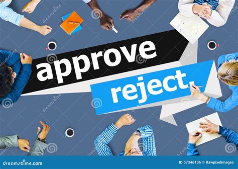 Approve Reject Computer Keys Showing Accept Or Decline Stock Image 64542589