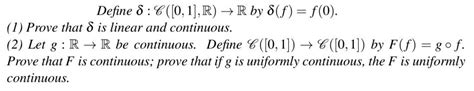 Solved Define 8 C 0 1 R →r By Sf F0 1 Prove