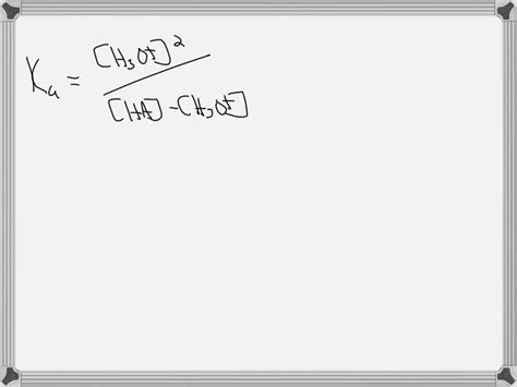 solved acids and bases calculating the ka of a weak acid from ph the