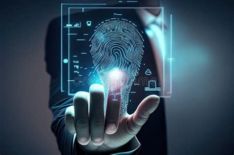 Digital Fingerprint Concept Ai Generated Stock Illustration Illustration Of Digital