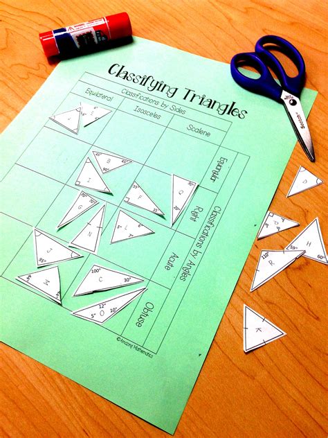 Classifying Triangles Worksheet FabTemplatez