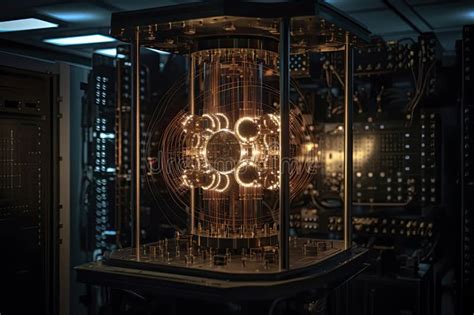 Super Computers And Quantum Processing Stock Image Image Of Geometric