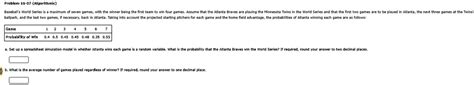 Solved Problem 16 07 Algorithmic Baseballs World Series Is A