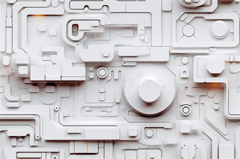 seamless intricate white geometric design showcasing layered patterns