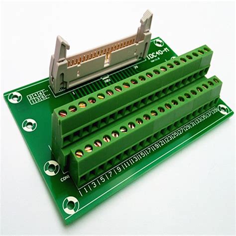 Idc40 2x20 Pins 0 1 Male Header Breakout Board Terminal Block Connector Breakout Board
