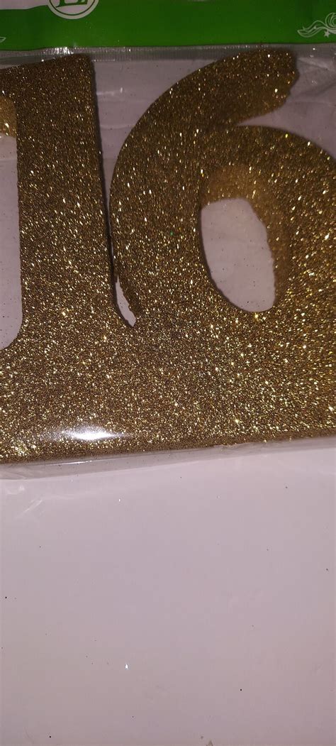 Styrofoam Glitter Numbers 5 Inches Birthday Etsy