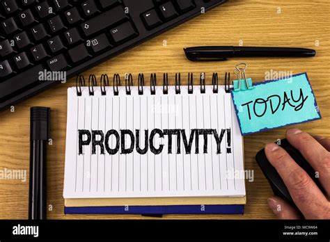 Text Sign Showing Productivity Motivational Call Conceptual Photo Effective Work Great