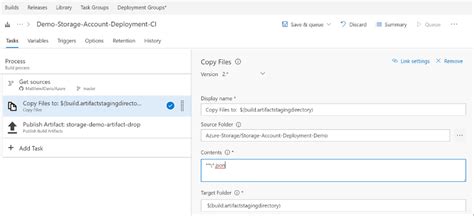 deploy storage to azure via vsts matthewdavis111