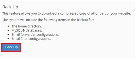 How To Create And Restore Backups In Cpanel Ehostingserver