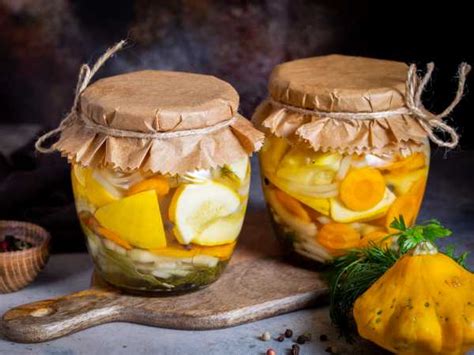 Маринованные патиссоны с морковью и луком на зиму — рецепт с фото пошагово