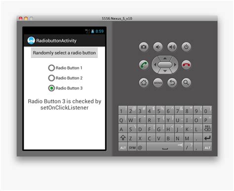 Android Custom Radio Button Android Emulator Hd Png Download