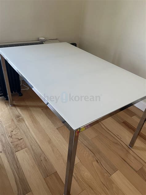 테이블 식탁 무료나눔 철제와 유리