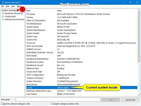 See Current System Locale In Windows 10 Tutorials