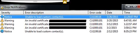 Cisco Jabber Windows How Do You Read Clear Error Notifications Cisco Community