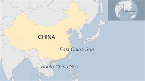 East China Sea On World Map