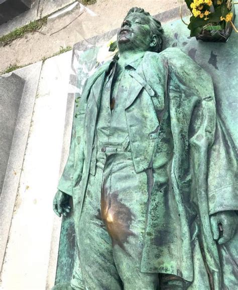 Murdered French Journalist Victor Noirs Gravestone Sculpture Is A Symbol Of Sexual