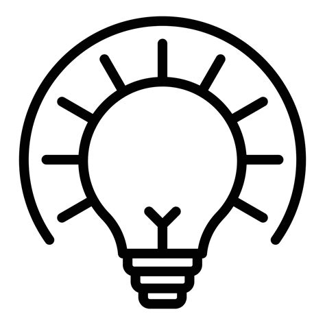 Brain Idea Icon Outline Vector Critical Think 15092560 Vector Art At