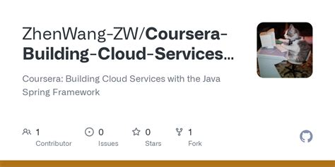 github zhenwang zw coursera building cloud services with the java spring framework coursera