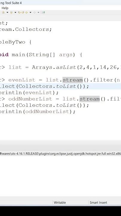 Separate Even Number List And Odd Numbers List From Given List Using Java8 Youtube