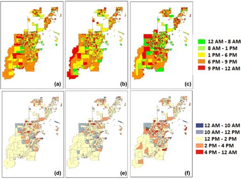 Spatial Distribution Of Diurnal Patterns Of Crime During The Day A All