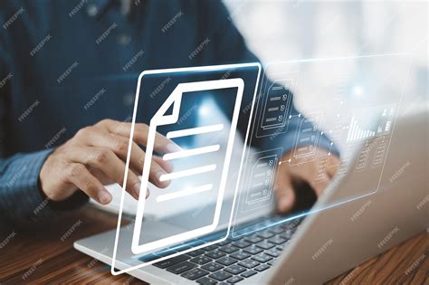 concept de gestion de documents homme d affaires utilisant un