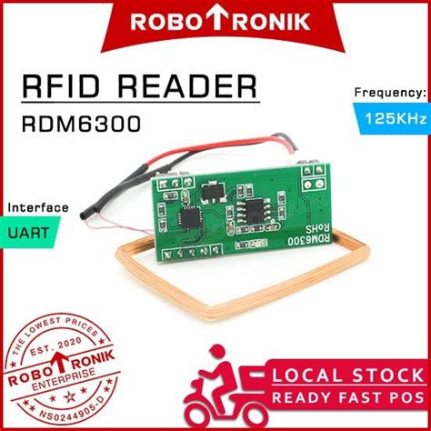 Rfid Reader Module Uart 125khz Rdm6300 W Antenna Compatible Arduino