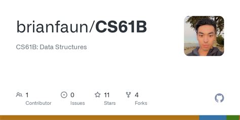 GitHub Brianfaun CS B CS B Data Structures