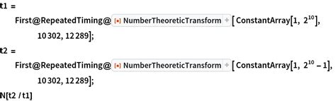 Numbertheoretictransform Wolfram Function Repository