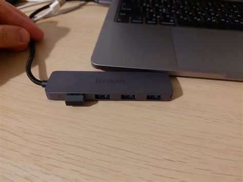 Beikell Usb C Hub 4 Ports Usb 3 0 Hub Adapter Ultra Slim Aluminium Otg Datenhub Mit 25cm Kabel