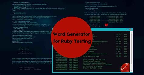 Word Generator For Ruby Testing Lipsum Hub