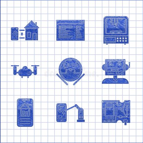 Set Robot Vacuum Cleaner Industrial Machine Robotic Robot Arm Hand Printed Circuit Board Pcb