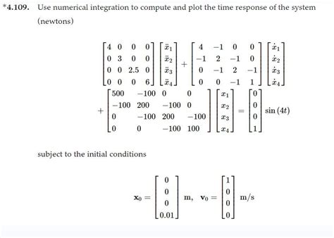 Solved 4109 Use Numerical Integration To Compute And Plot