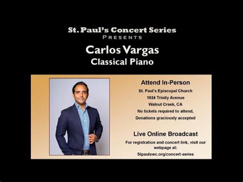 2023 04 22 Carlos Vargas Classical Piano Youtube