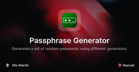 Raycast Store Passphrase Generator