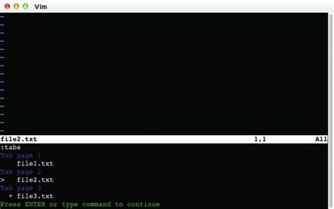 a few good things about the tab page feature in vim