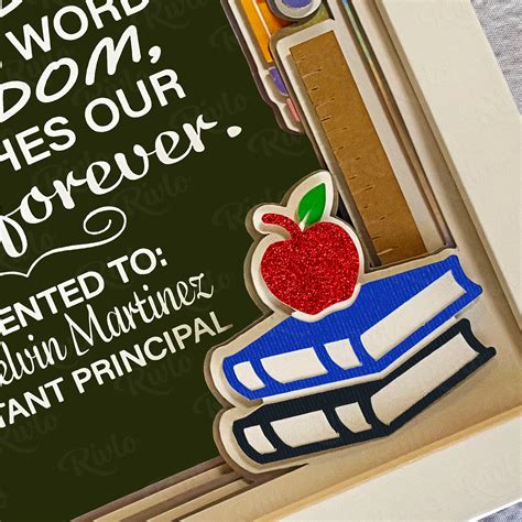 Teacher 3d Frame 3d Teacher Shadow Box Frame Teacher 3d Picture Frame