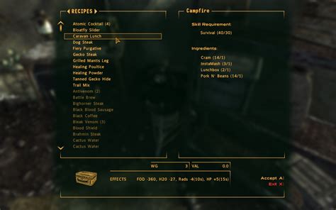 Crafting Menu Issue Fallout Technical Support Loverslab