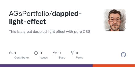 Github Agsportfoliodappled Light Effect This Is A Great Dappled