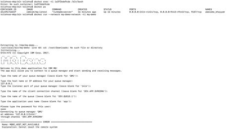Mq Demo Is Failing To Connect To Queue Manager · Issue 8 · Ibm