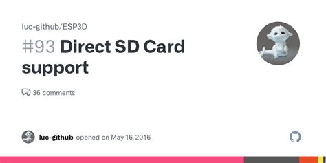 direct sd card support · issue 93 · luc github esp3d · github