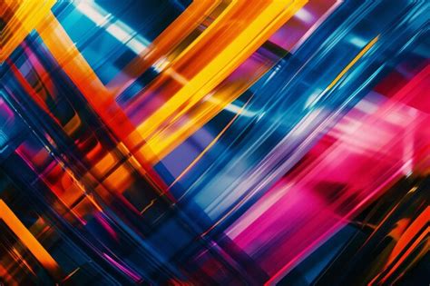 Vibrant Intersecting Lines Abstract Background Premium Ai Generated Image