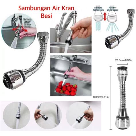 Jual [we Rt] Sambungan Kran Air Besi Praktis 360 Derajat Sambungan