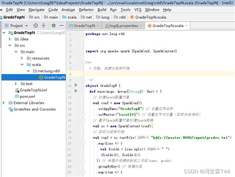 Spark Rdd案例：分组排行榜 Csdn博客