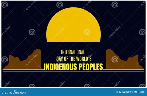 Indigenous Peoples Day Text Effect Font Type Vector Simple Background