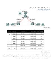 Basic RIPv2 Configuration Lab 5A Step By Step Guide To Course Hero