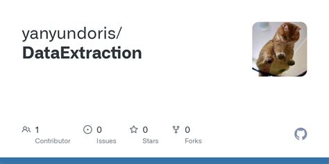 GitHub Yanyundoris DataExtraction