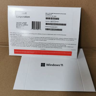 Microsoft Windows Pro Professional Bit English New Sealed Pk Dsp Oei Dvd Eur