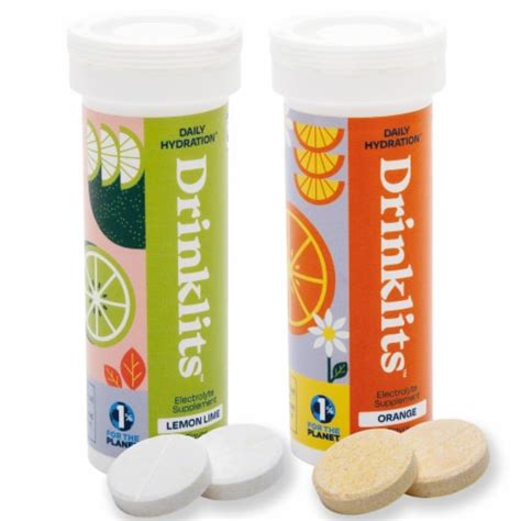 Lemon Lime And Orange Electrolyte Tablets 2 Tube Bundle 2 Units Fry
