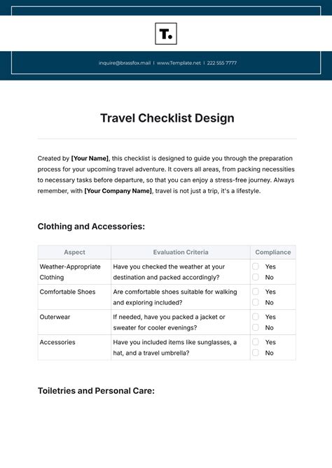 Free Checklist Sheet Templates Editable And Printable