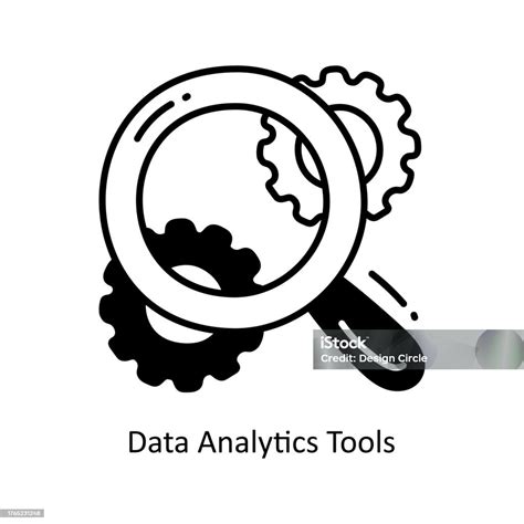 Data Analytics Tools Doodle Icon Design Illustration Networking Symbol On White Background Eps